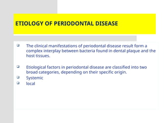 3. Etiology and pathogenesis of periodontal disease.pptx