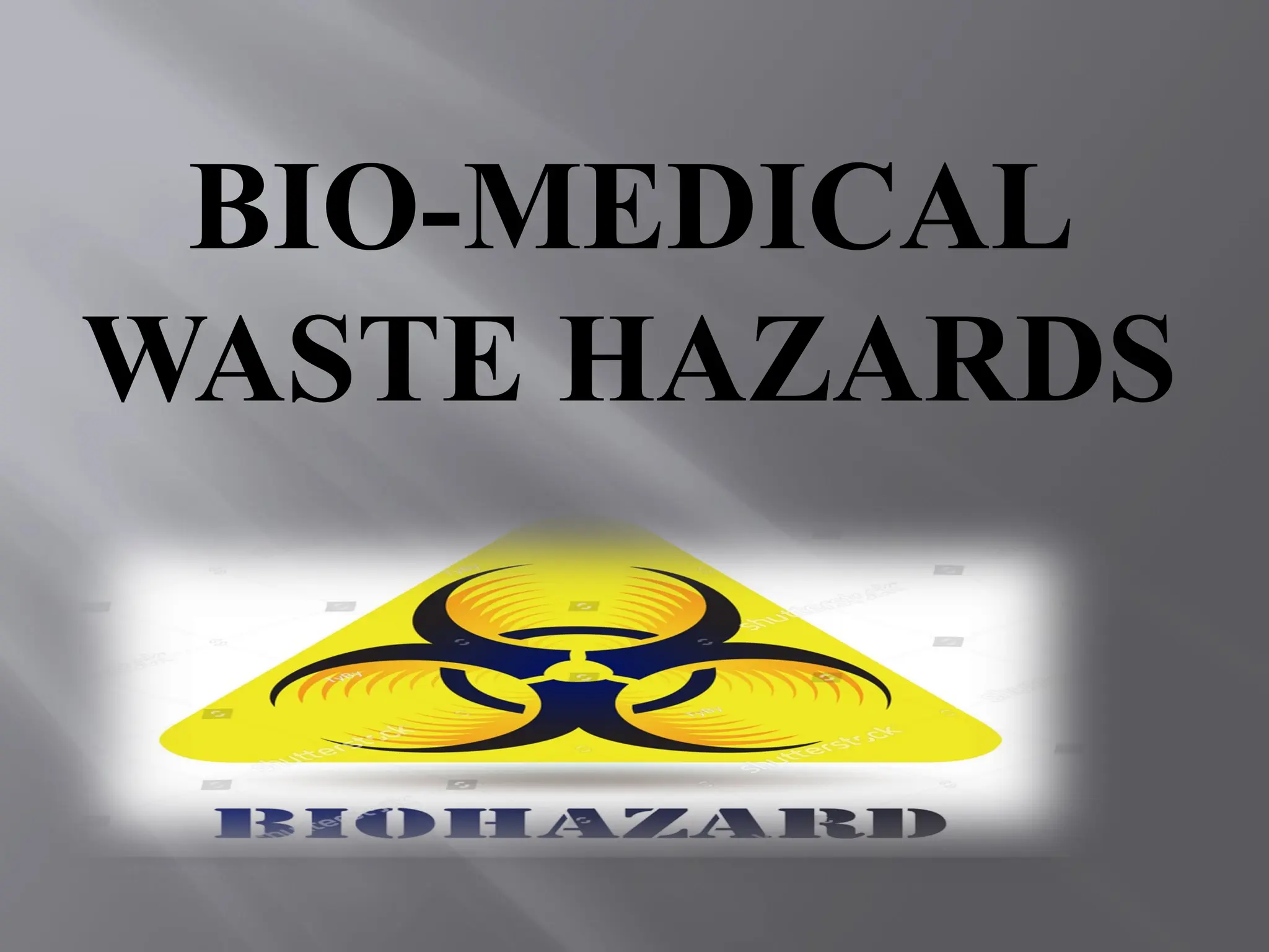 biohazards introduction types and occupational hazards | PPTX