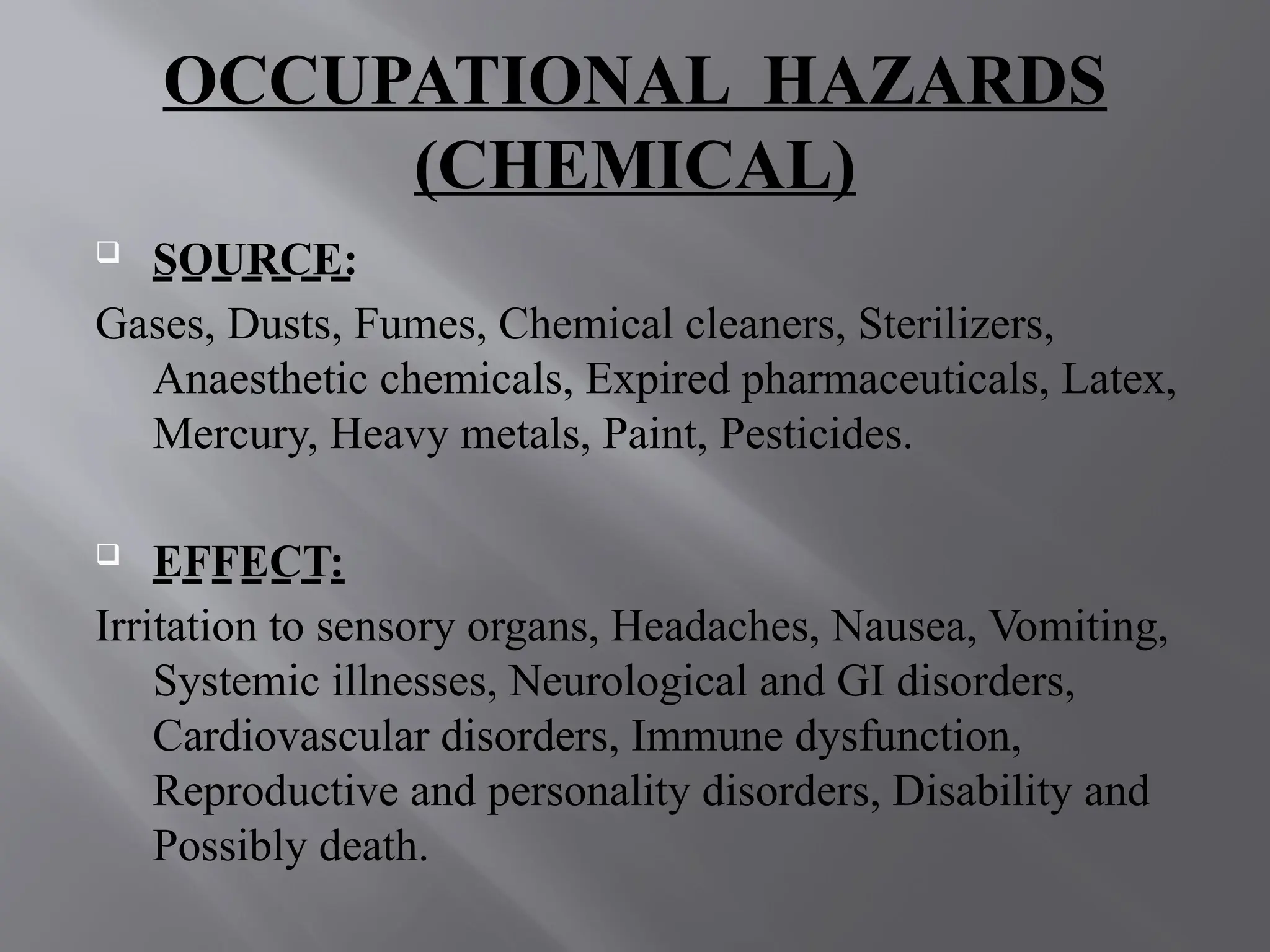 biohazards introduction types and occupational hazards | PPTX