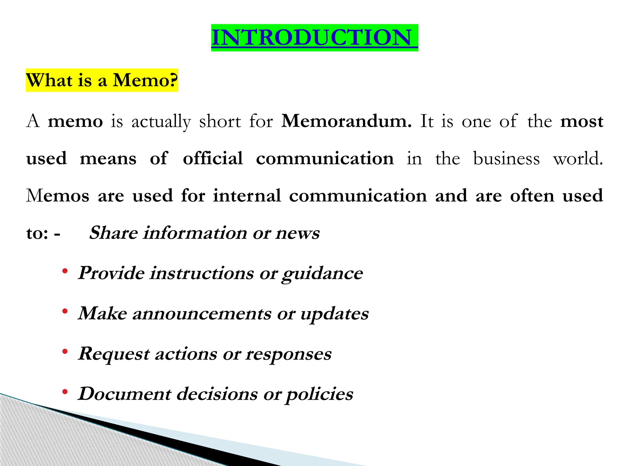 3. MEMORANDAM.pptxhajajajjdgaklalshsjskakajh | PPTX