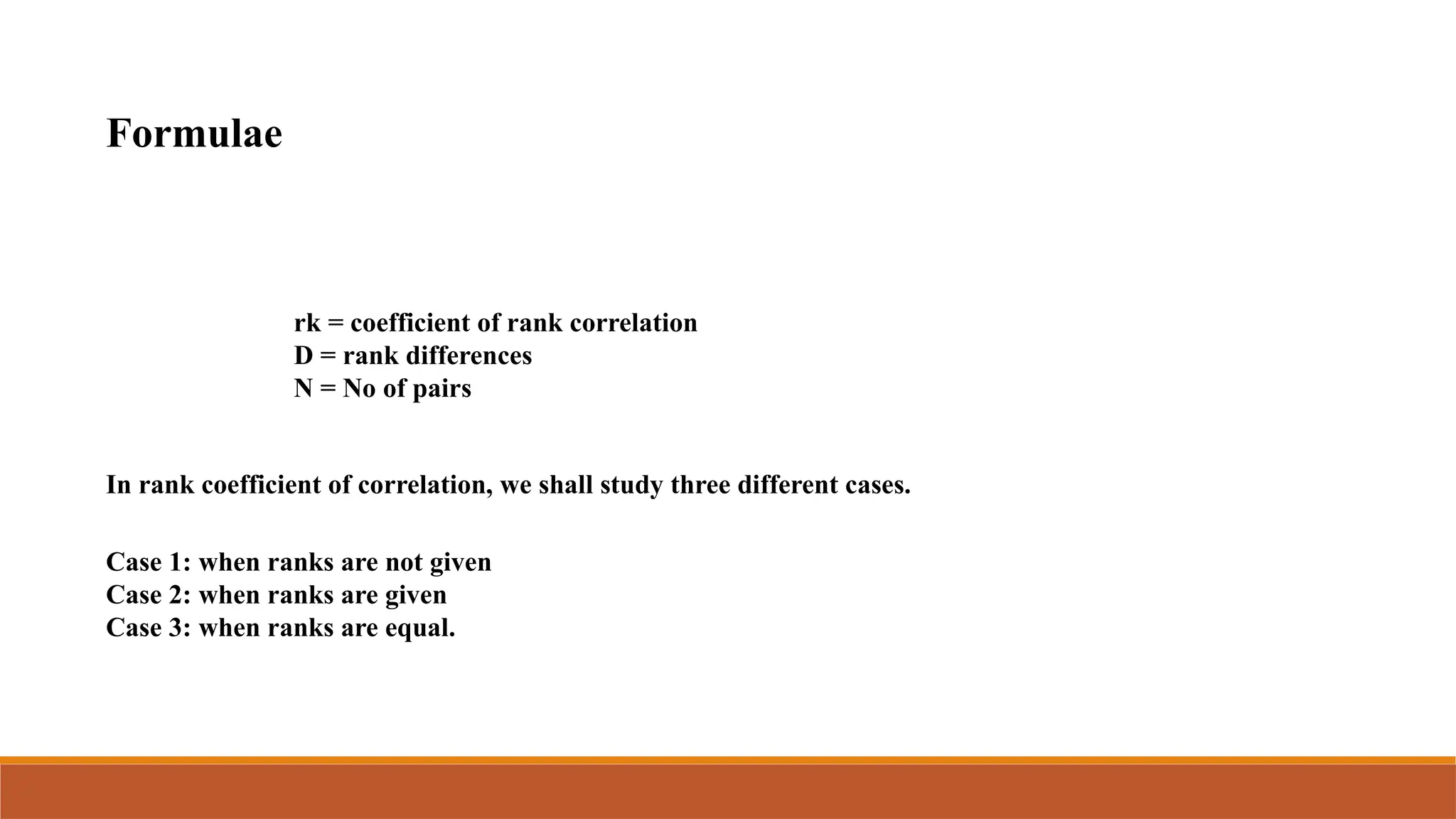 3 Rank Correlation Spearmans Method Pptx