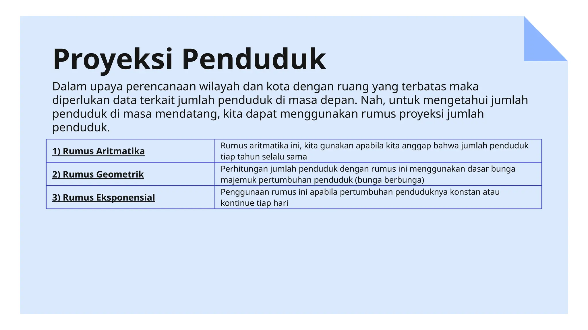 Proyeksi Penduduk beserta rumus terkait proyeksi penduduk.pptx