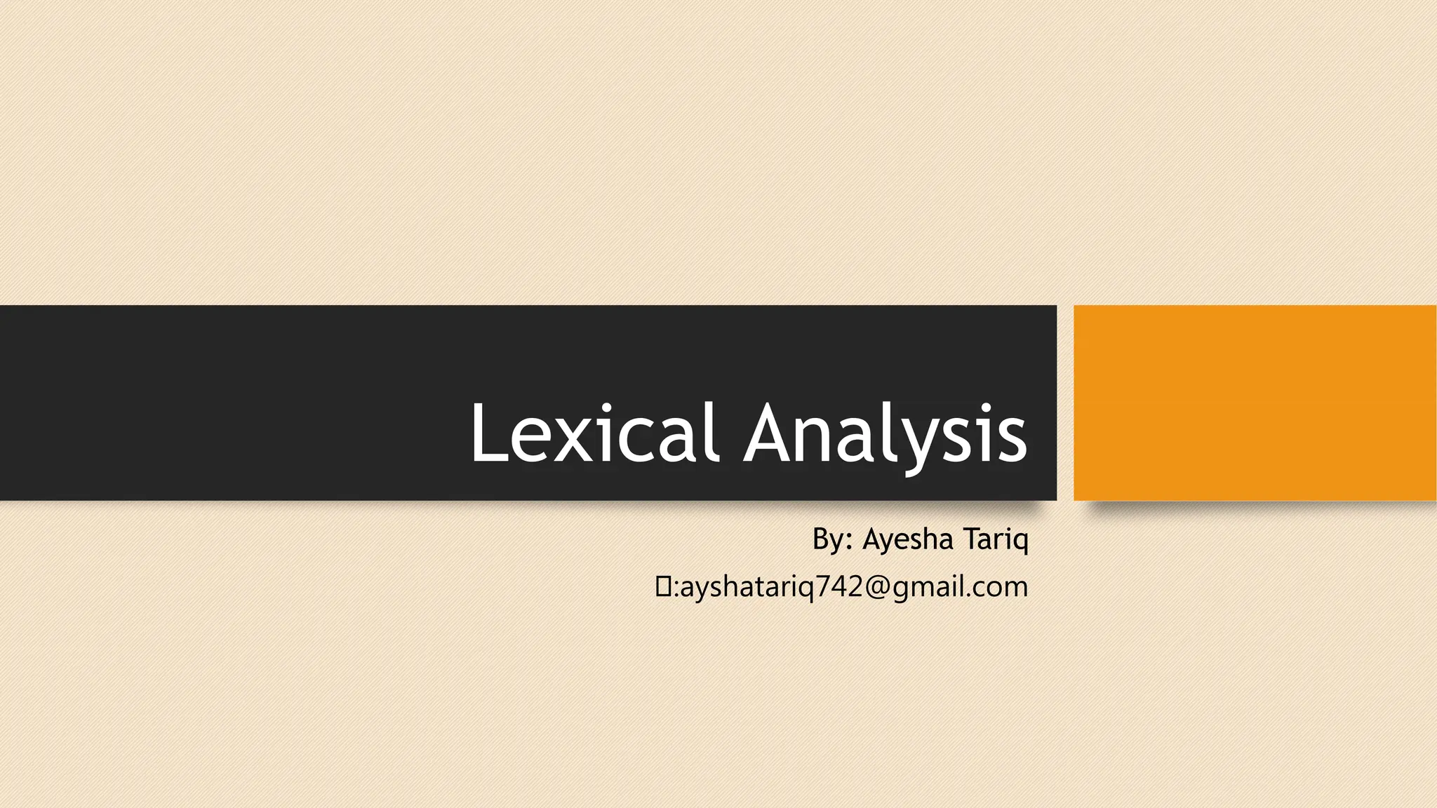 Compiler Construction ( lexical analyzer).pptx