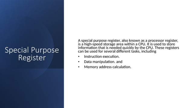 Computer Science Class 11 about the memory buffer register mbr | PPT