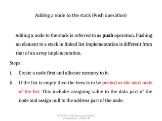 Stacks – Implementation of stack using array and Linked List ...
