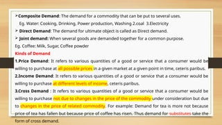 Demand meaning definition and types Demand schedule | PPTX