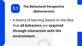 3.1 Behaviorism power point presentation | PPT