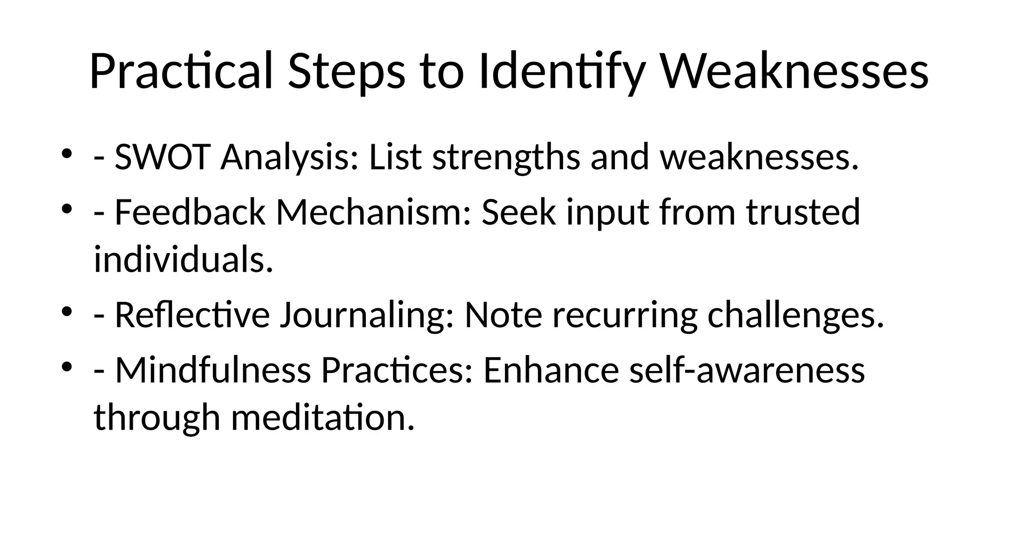 How_to_Identify_Your_Weaknesses.pptx Free Download | PPTX