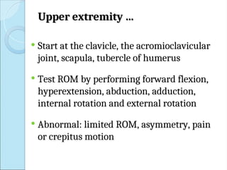 Musculoskeletal System diagnosis/examination | PPT