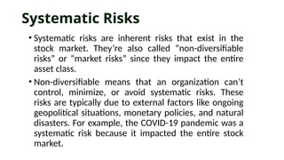 3.3Types of Risk.pptx present by akash . | PPTX