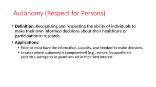 3. Principles of Bioethcs.pptx...health and medicine | PPTX