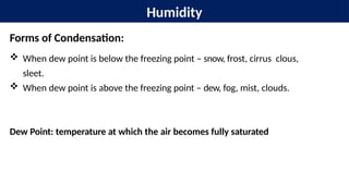 HUMIDITY LECTURE FOR UPSC, SSSC, RRB AND | PPT