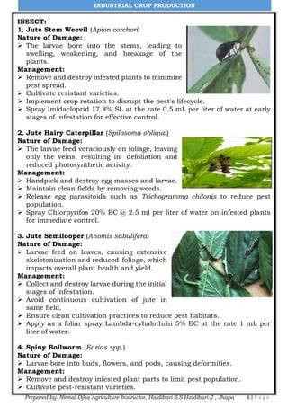 Jute Cultivation practices in nepal with | PDF