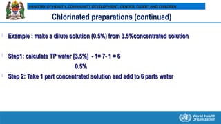 3. Chlorine Preparation, HYGIENIC CONDITIONS .ppt