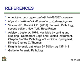 3.0 SHARP FORCE INJURIES and documentation.pptx