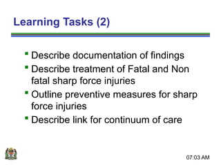 3.0 SHARP FORCE INJURIES and documentation.pptx
