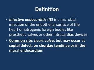 3. Infective Endocarditis.pptwhith good explanation | PPT