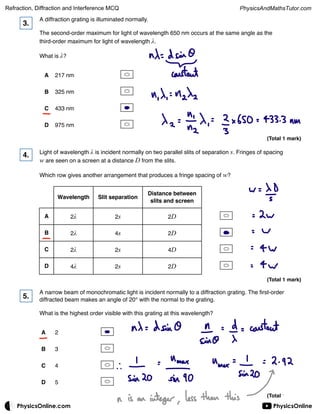 3.2. Refraction, Diffraction and Interference MCQ MA.pdf