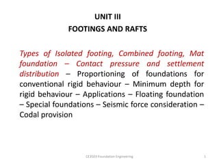 3.1 Types of foundation & Pressure Distribution.pdf