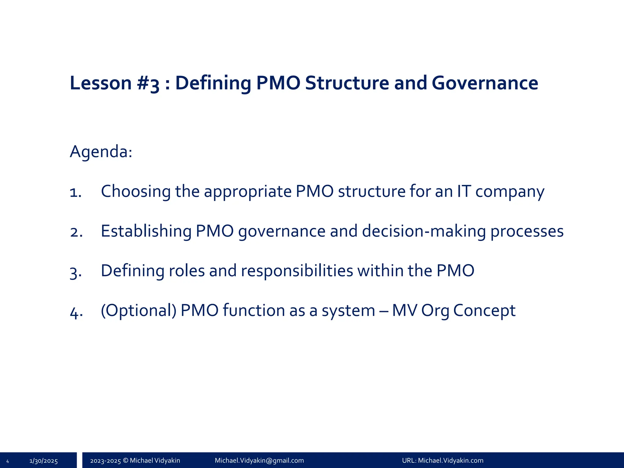 Michael Vidyakin: Defining PMO Structure and Governance (UA) | PDF