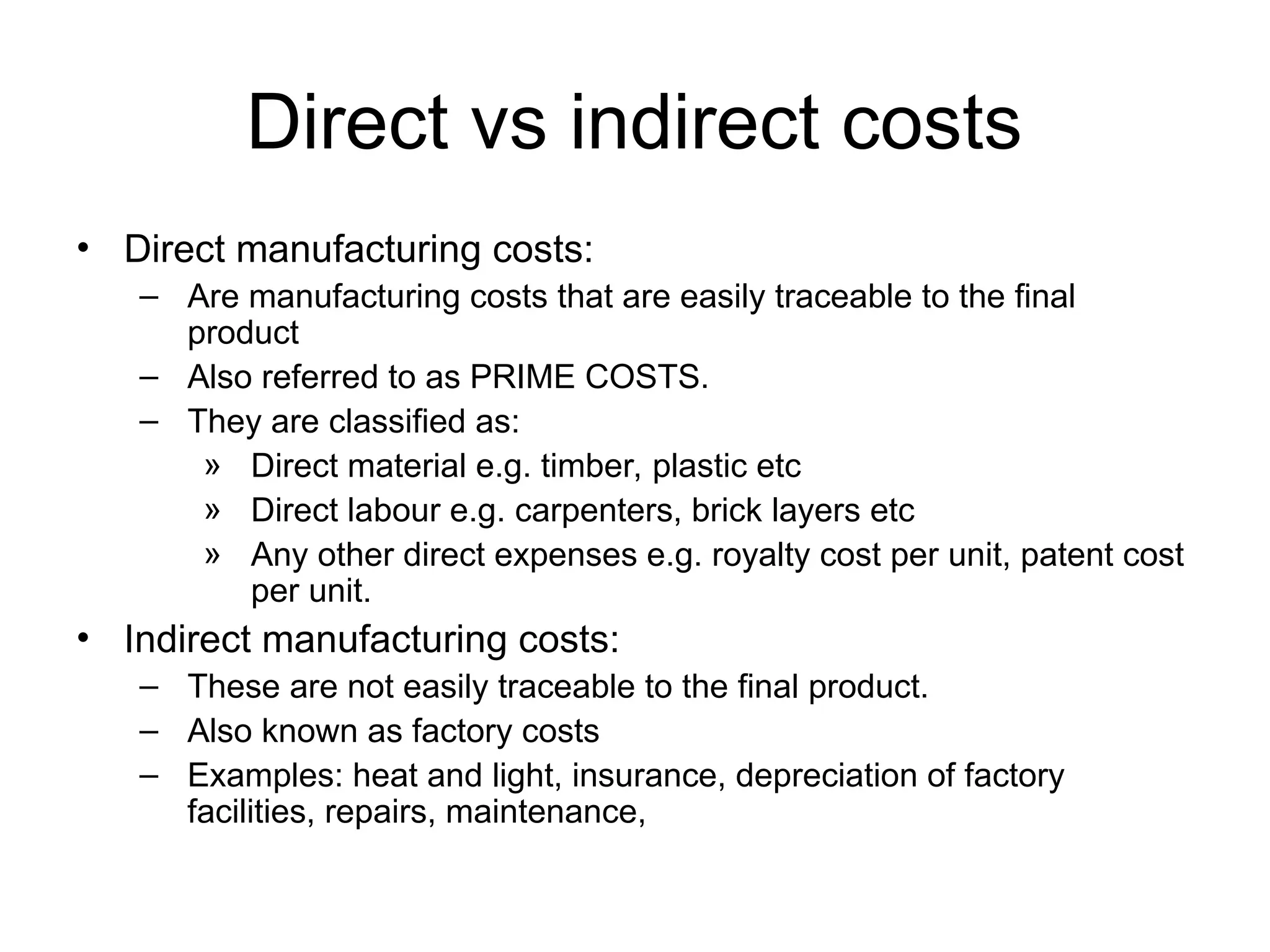 3. Manufacturing Accounts and trading ppt | PPT