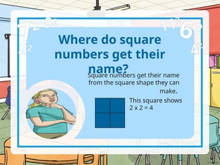 Teaching lesson about Square Numbers and Triangular Numbers | PPTX