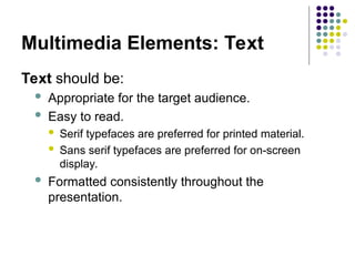 3.01C Multimedia Elements and Guidelines.ppt