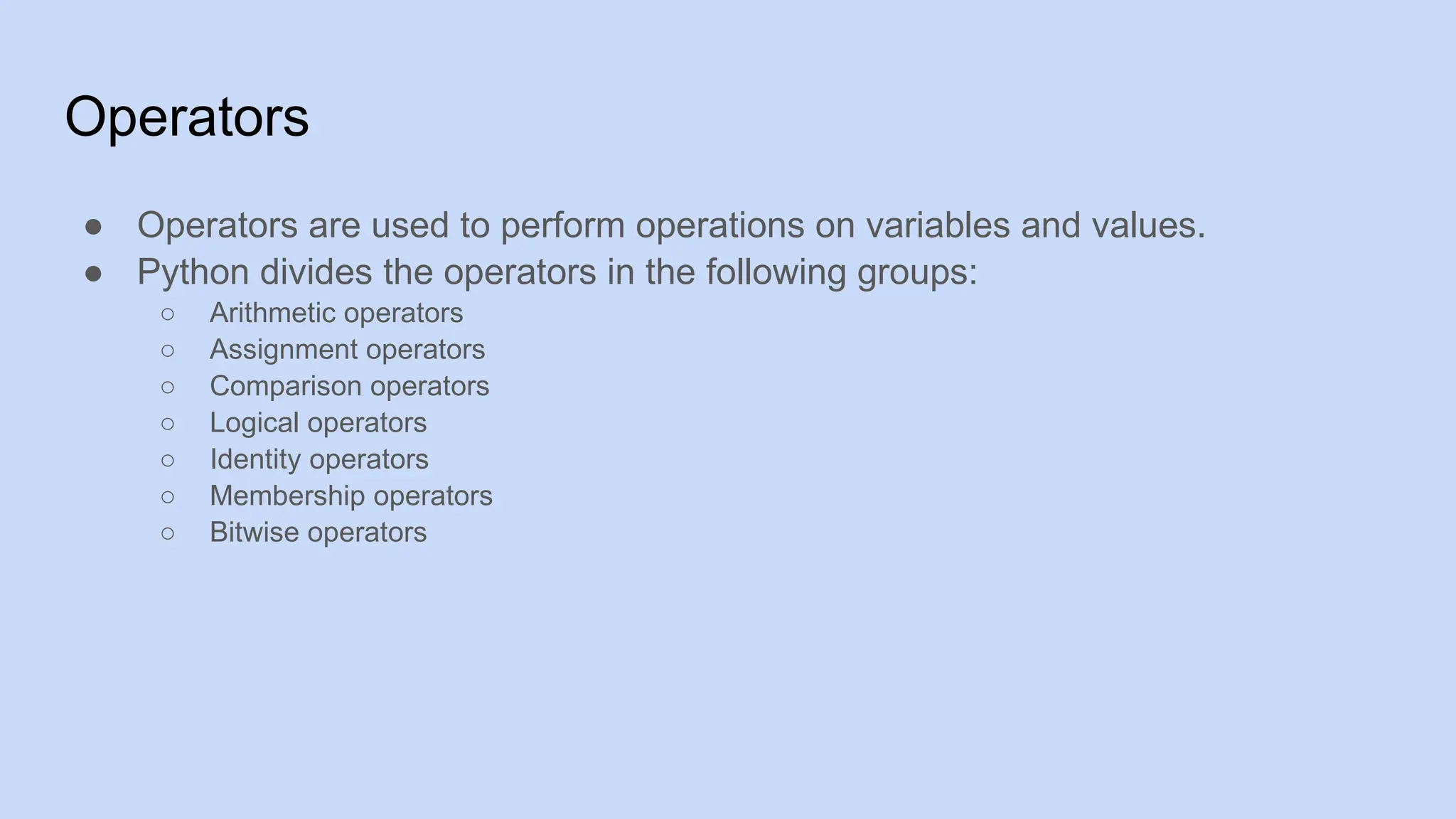 3. Operators in python programming..pptx
