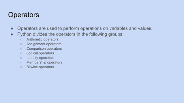 3. Operators in python programming..pptx