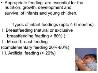 3.1. Feeding - pediatrics ppt on feeding for infants. | PDF