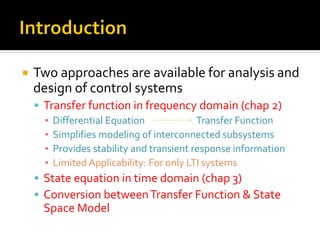 this is the second lecture of Nise control system book 6th edition | PDF