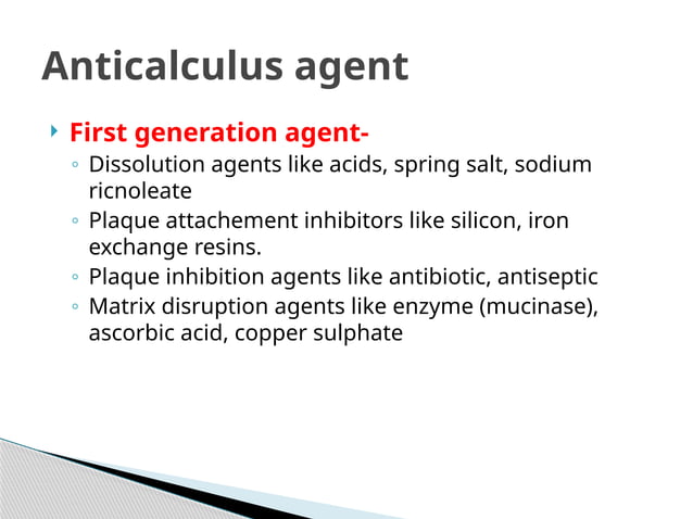 3. Tarter Tartar, also known as dental calculus, is a hardened form of ...