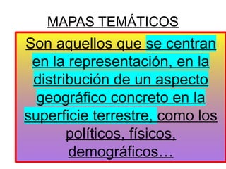 PRESENTACIÓN DE LOS MAPAS, TIPOS Y ELEMENTOS | PPTX