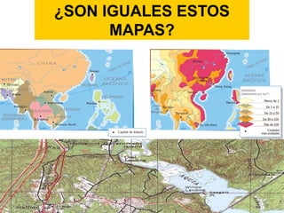 PRESENTACIÓN DE LOS MAPAS, TIPOS Y ELEMENTOS | PPTX
