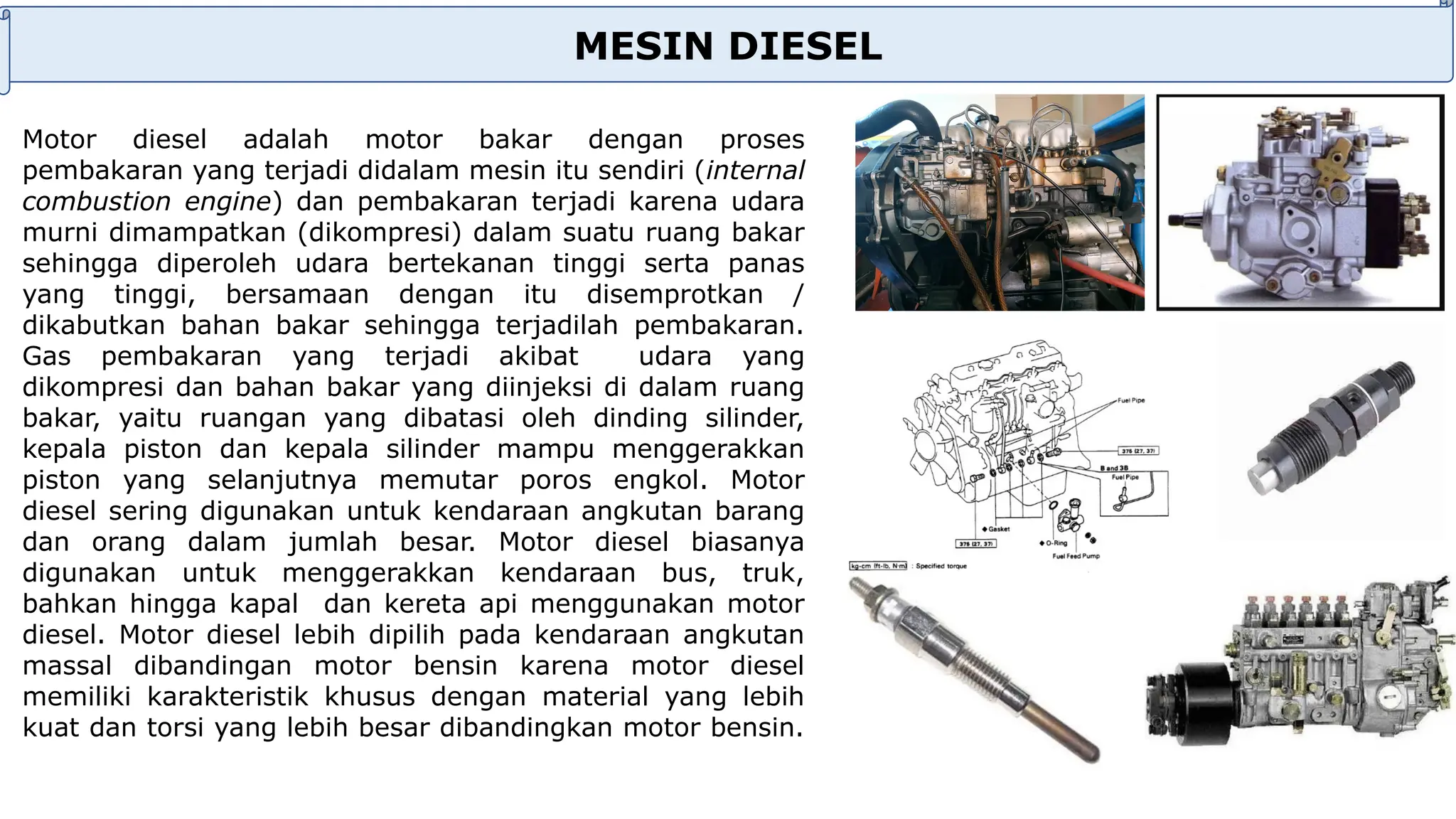 Perkembangan Teknologi Mesin kendaraan pada mesin | PPTX