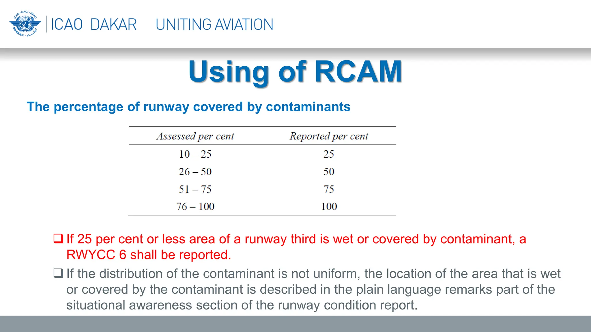The RCA and runway condition report RCR aviation | PDF