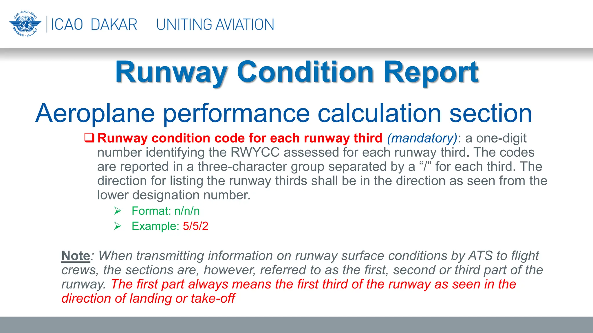 The RCA and runway condition report RCR aviation | PDF