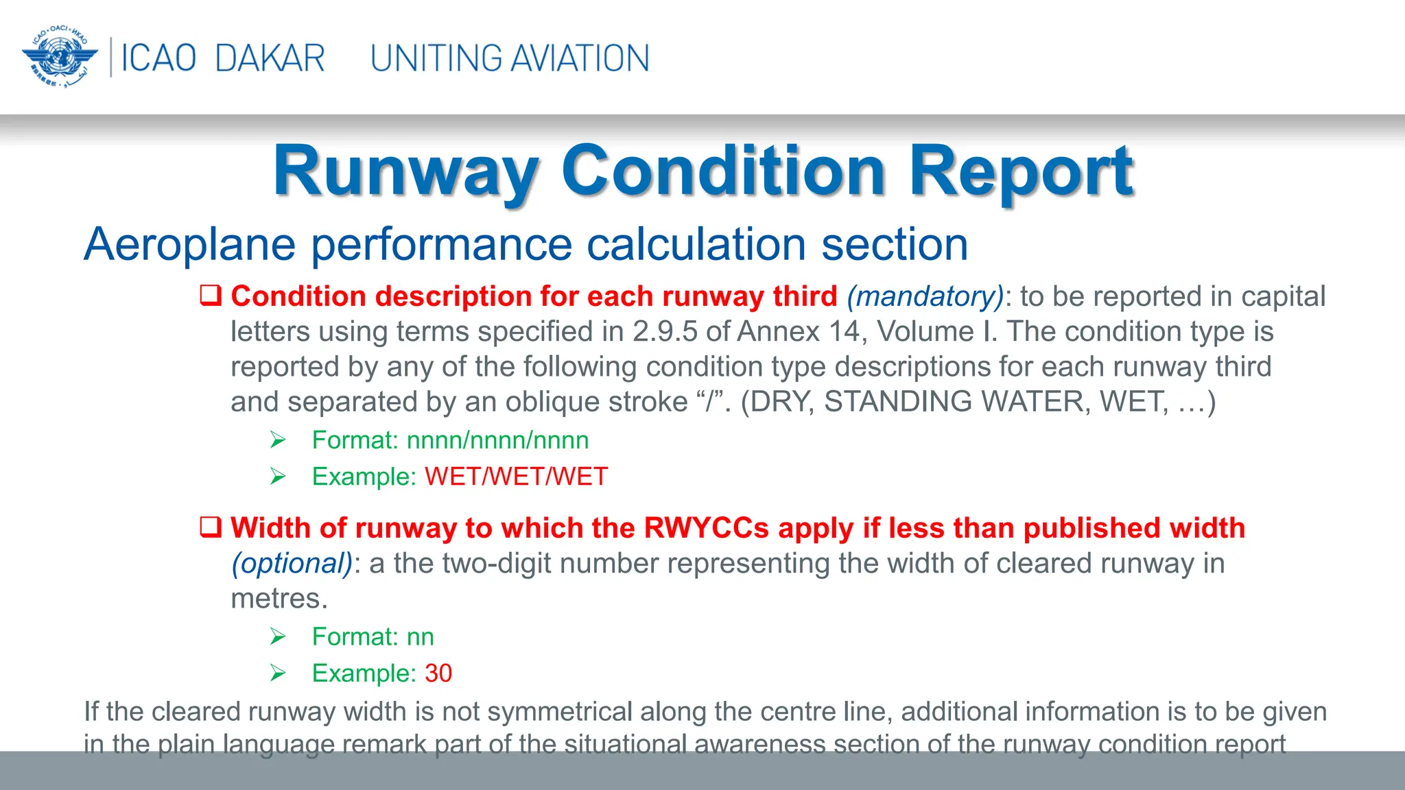 The RCA and runway condition report RCR aviation | PDF