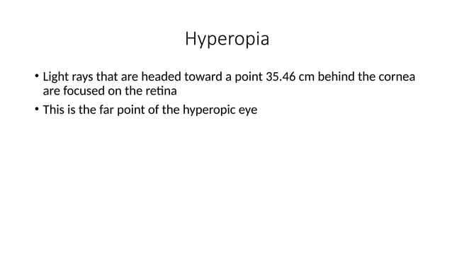 Anatomy of the schematic eye and how it evolved | PPT