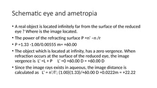 Anatomy of the schematic eye and how it evolved | PPTX