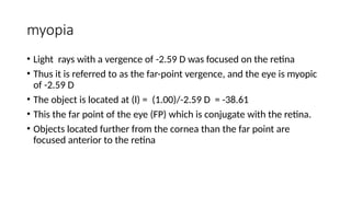 Anatomy of the schematic eye and how it evolved | PPTX
