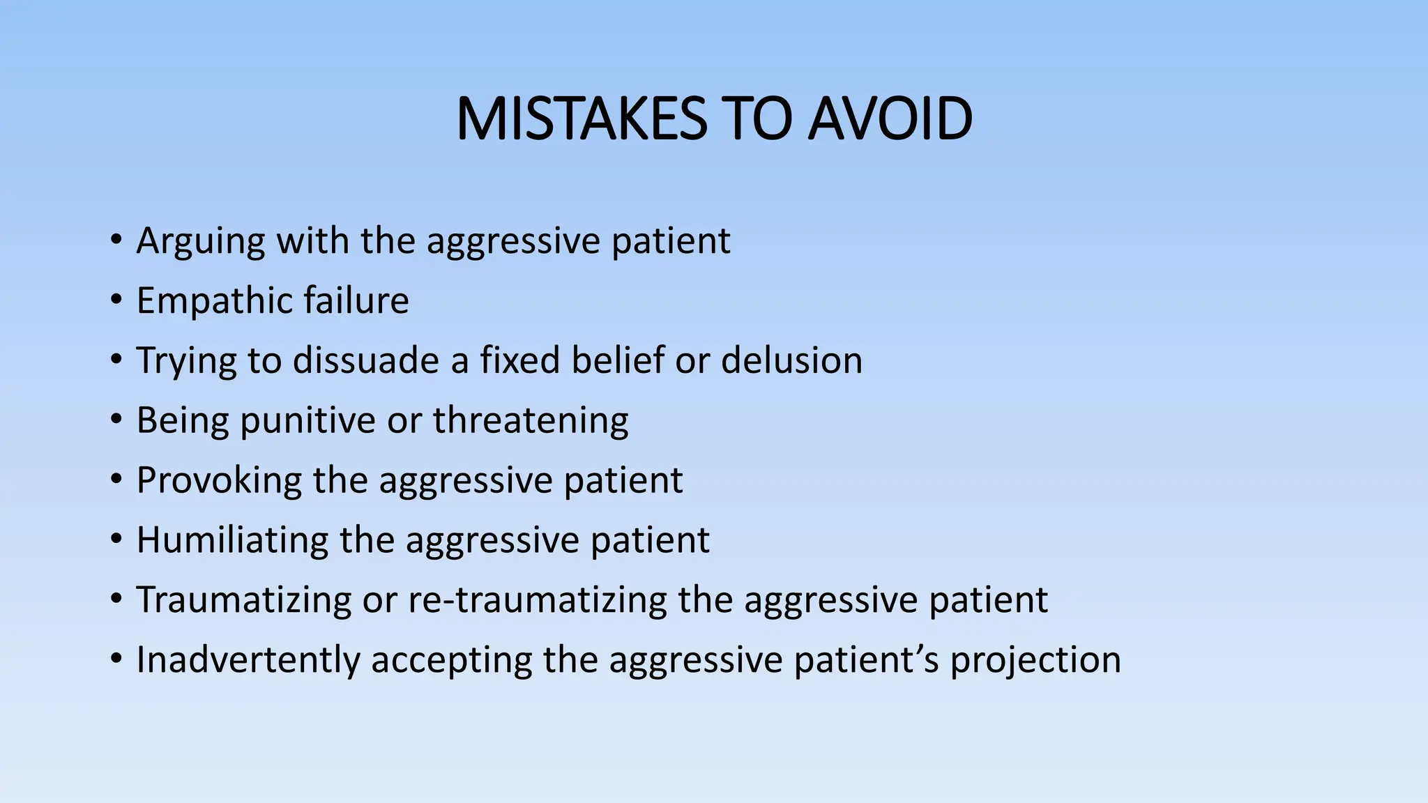 DEESCALATION TECHNIQUES powerpoint presentation | PPT