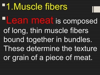 COOKERY 10 TECHNOLOGY AND LIVELIHOOD EDUCATION: STRUCTURE OF MEAT | PPTX