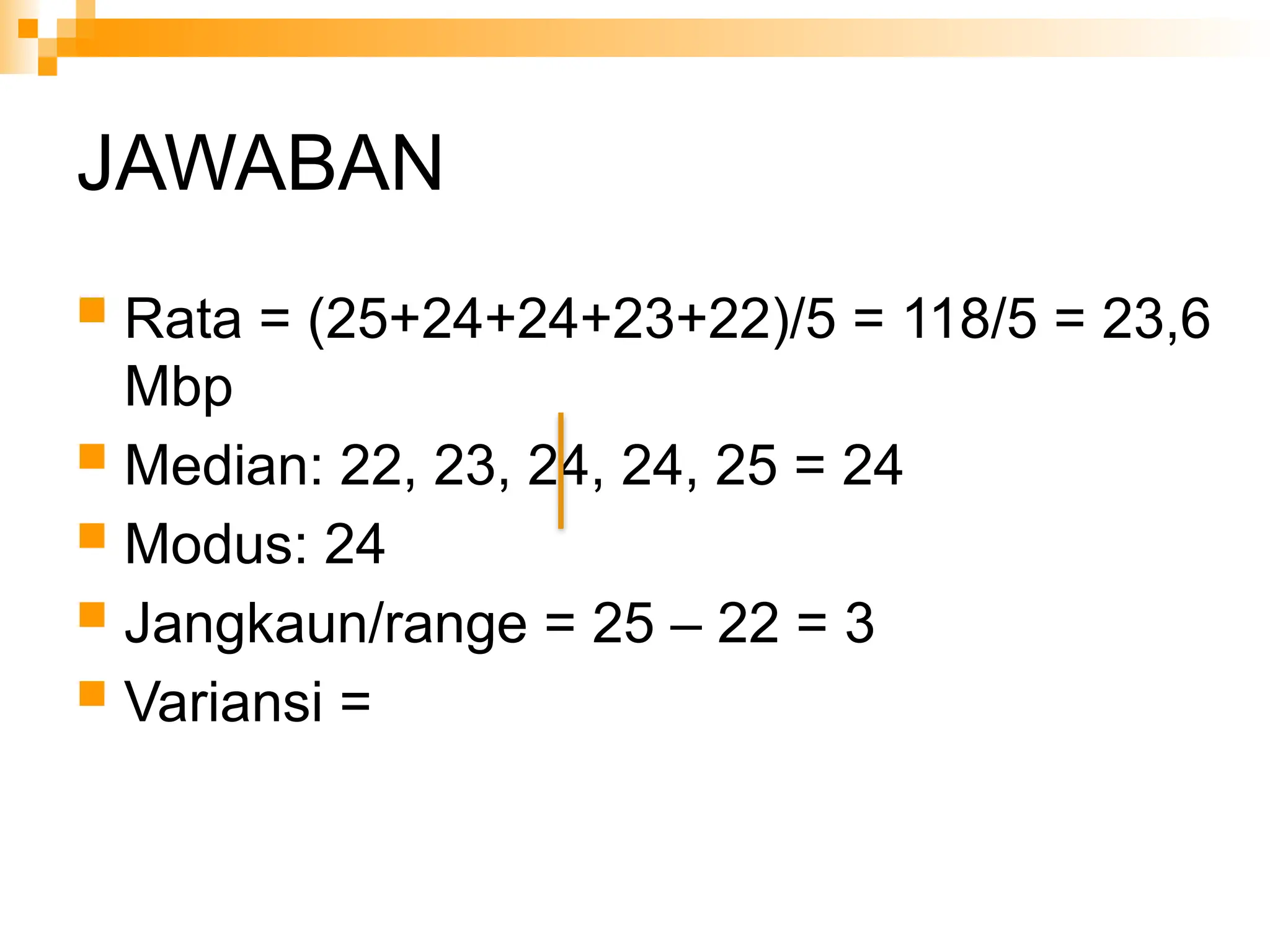 Ukuran numerik Data Tunggal zzzzzzzzzzzzzzzzzzzzz | PPTX