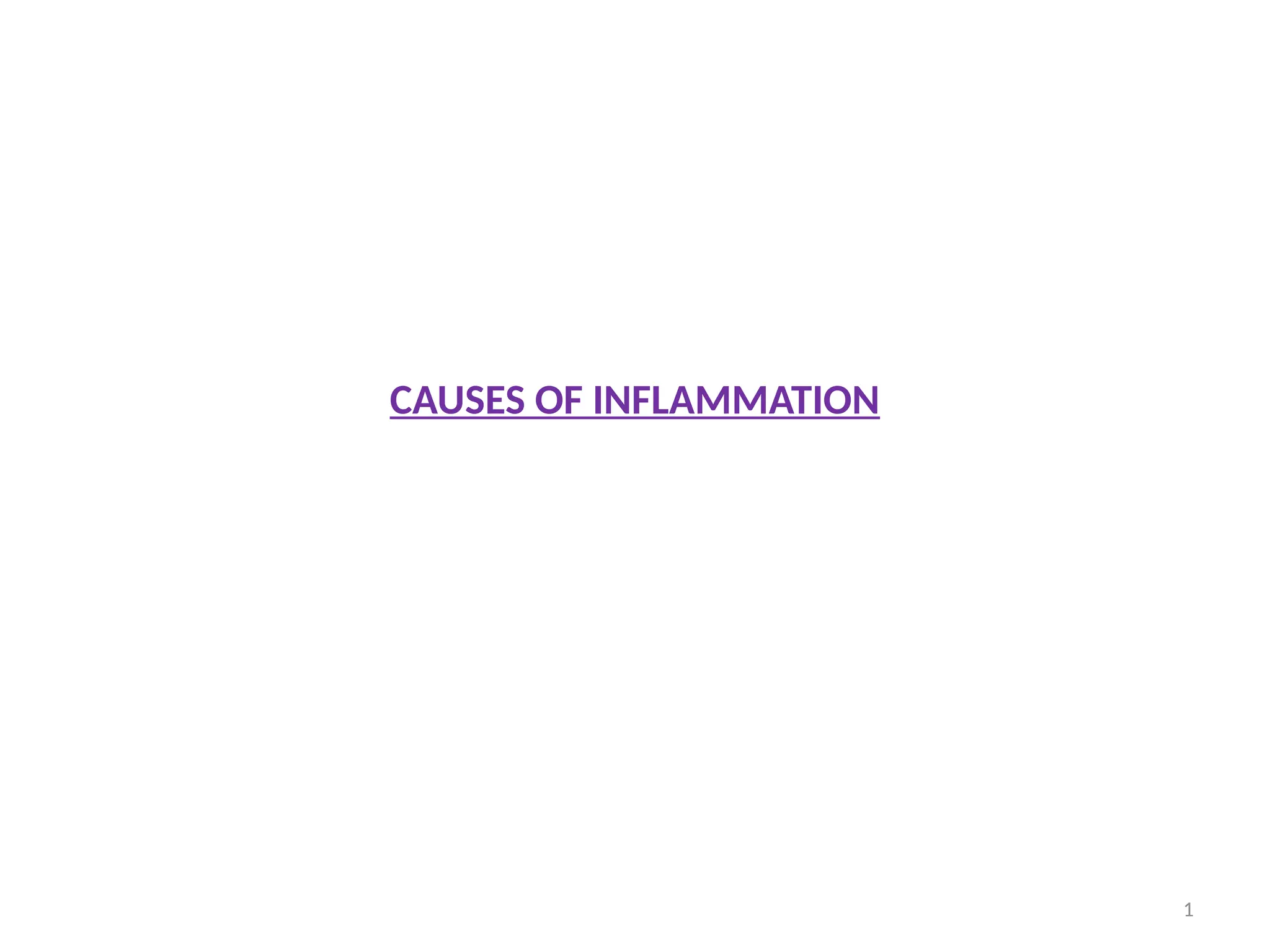 3.ii CAUSES OF INFLAMMATION (1).pptx pathology | PPTX