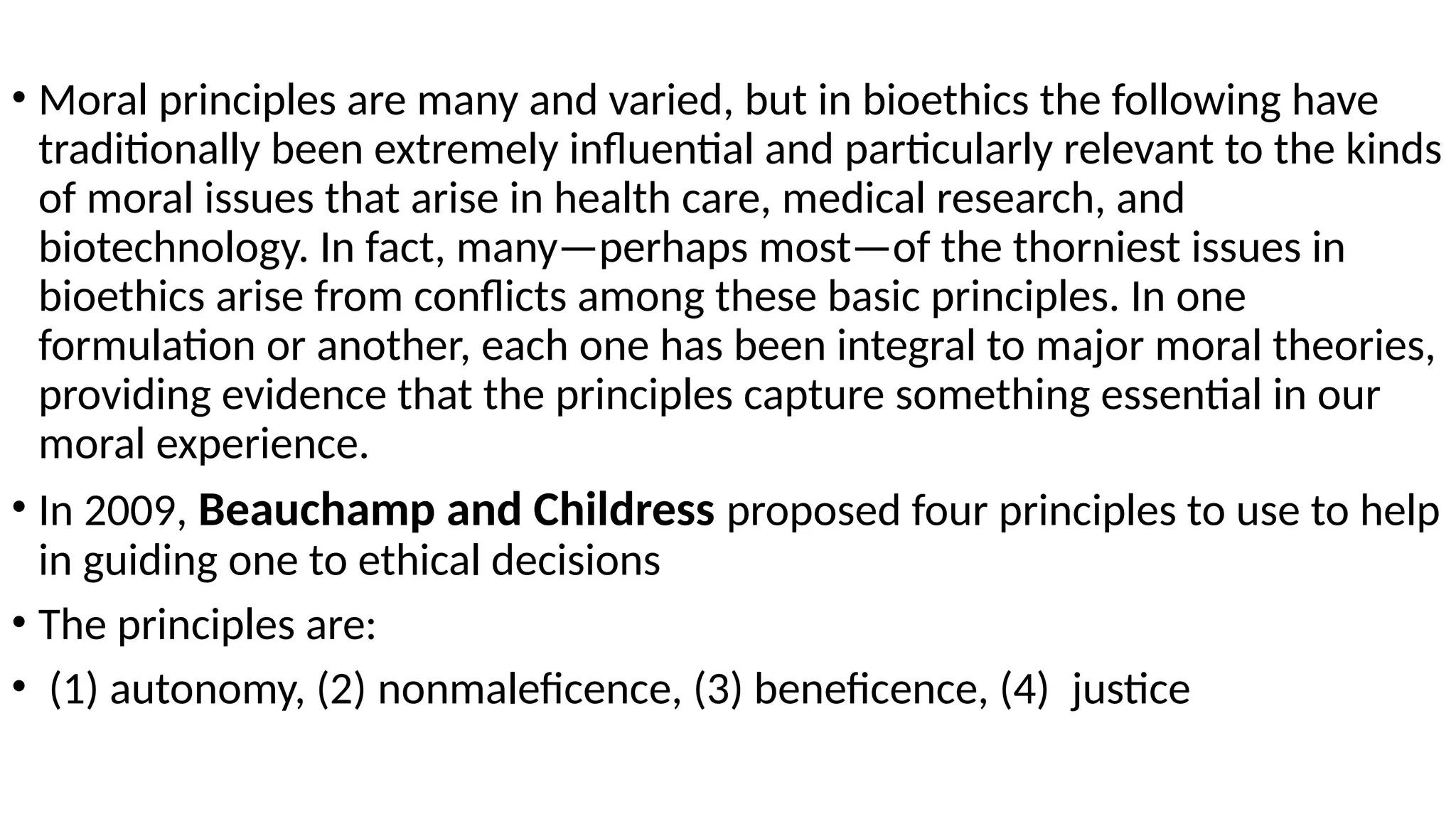 Principles and theories in bioethics it will help you | PPTX