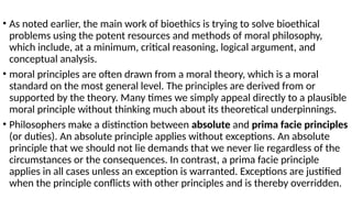 Principles and theories in bioethics it will help you | PPTX