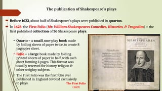 3.2 Shakespeare's Works_overview.pptxjkll | PPTX
