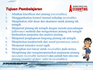 akuntansi piutang lancar dan notes receivable | PPT