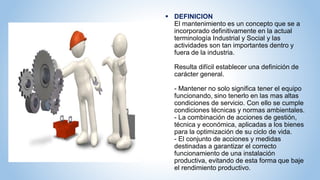3. PRESENTACIÓN DE MANTENIMIENTO INDUSTRIAL | PDF